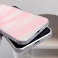 Designed for iPhone Case, Vintage Lace Flower Stripe Matte Clear Soft ...