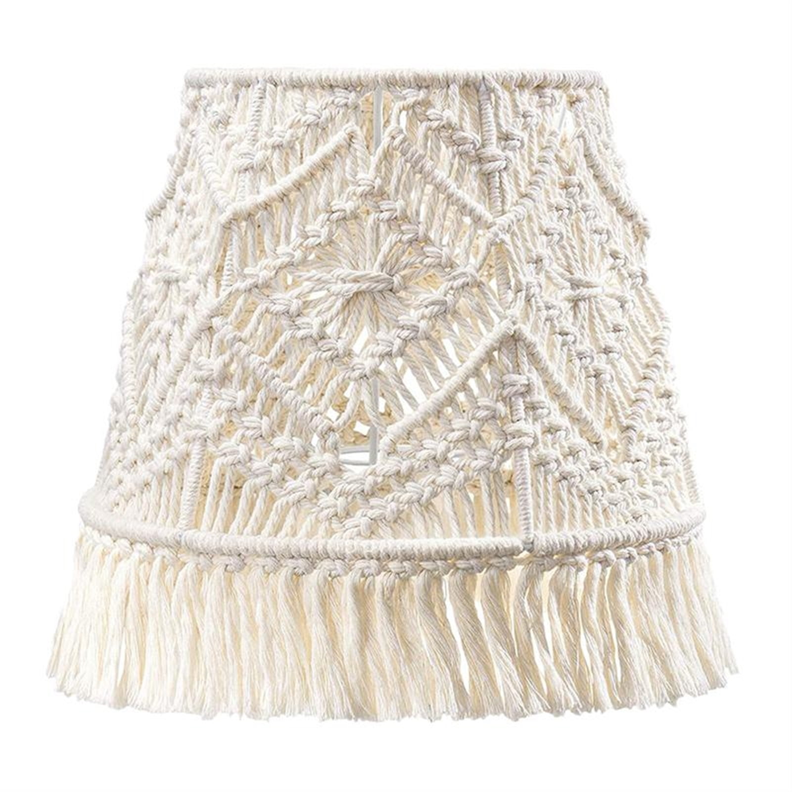 Click here for Zwp Bohemian Macrame Lamp Shade Handmade Woven Flo... prices