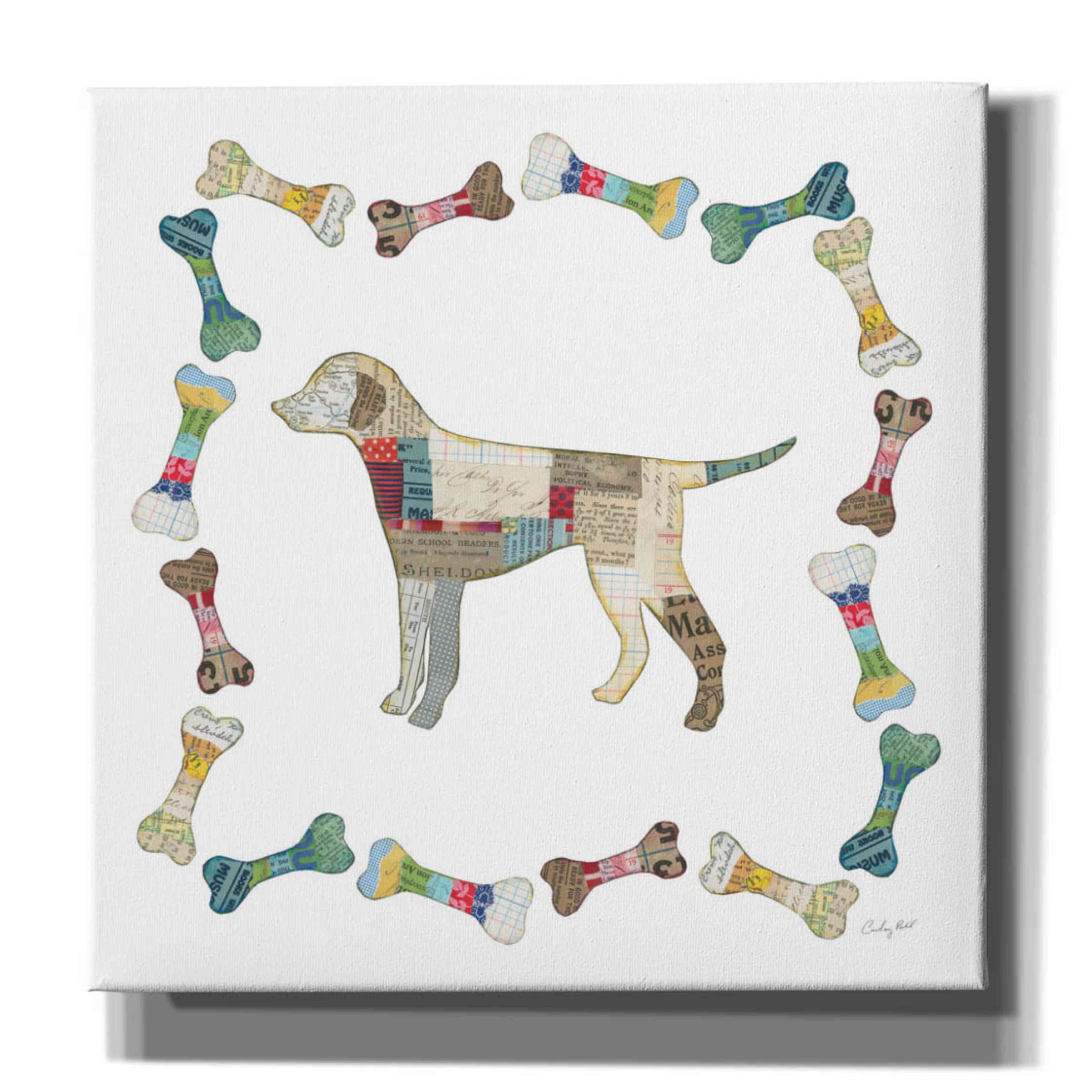 Epic Graffiti 'Good Dog II Sq with Border' by Courtney Prahl, Giclee ...