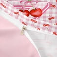 Catabedysis Personalized Letter Gifts Twin Duvet Cover,Red Cherry ...