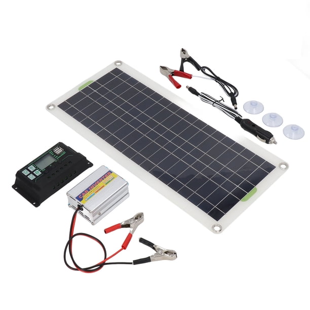 Boat Solar Panel, 12V 30W Portable Solar Panel Kit With 220W Inverter ...