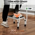 SKYSHALO Height Adjustable Non-Slip Portable White Step Stool - Walmart.com