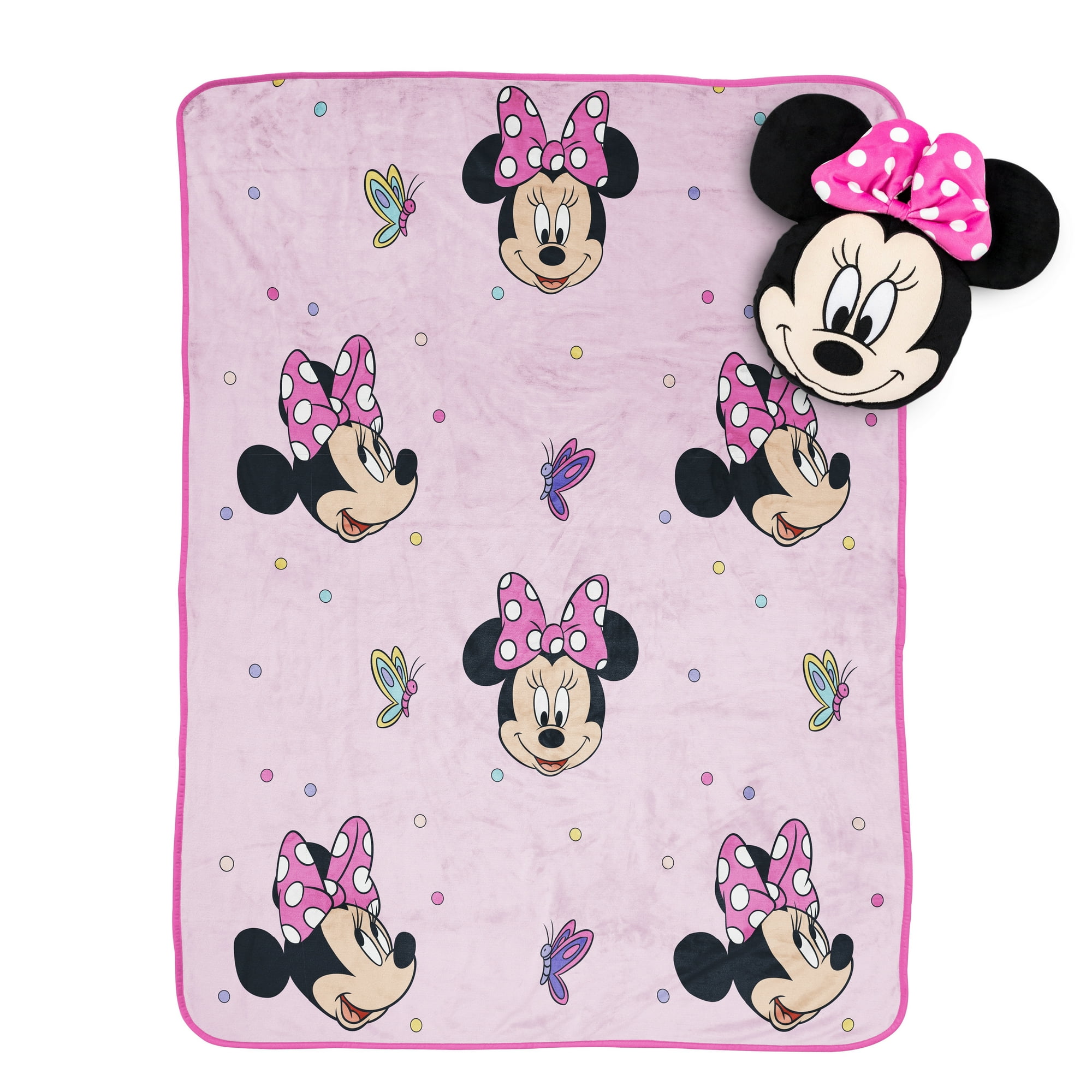 Click here for Disney Minnie Mouse Nogginz Pillow And Travel Blan... prices