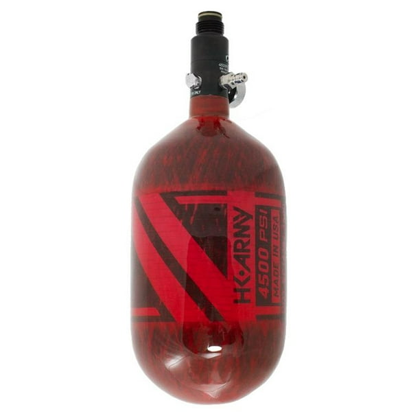 HK ARMY AeroLite Carbon Fiber HPA Paintball Tank - 68ci / 4500psi - Red ...