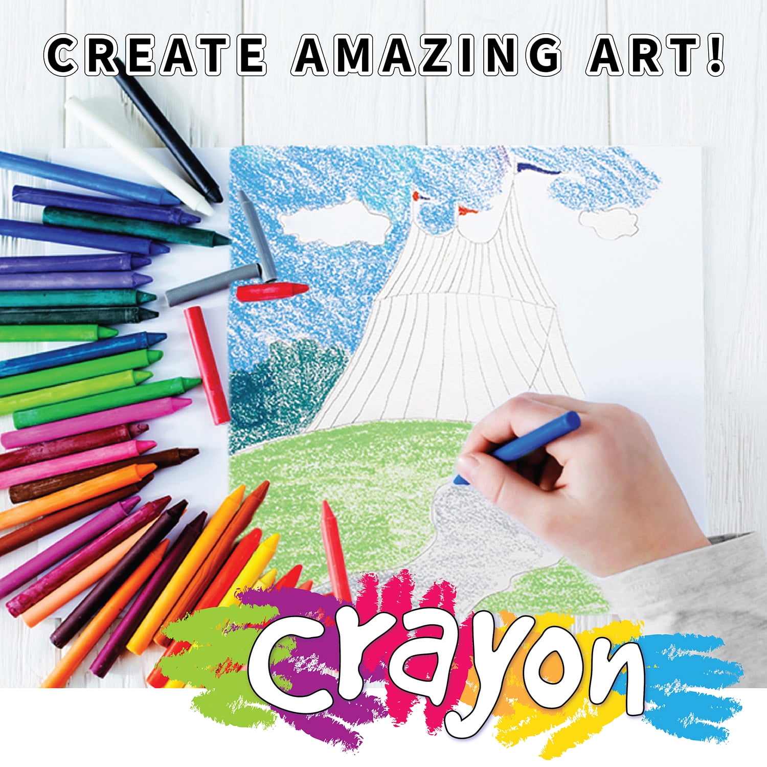 Buy SpiceBox Children's Art Kits Petit Picasso Crayon Art for Kids, Art ...