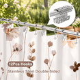 Extra Long 3 In 1 Shower Curtain Set 72x84 - Walmart.com