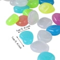 Horivan 1cm Mini Luminous Glow Stones for Fish Tank Garden, Resin ...