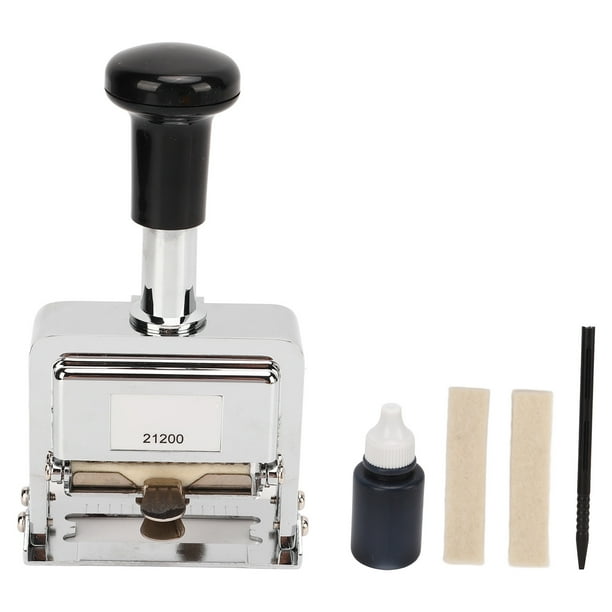 SHENMO Number Stamp 12 Digit Self Inking Automatic Numbering Stamp with ...
