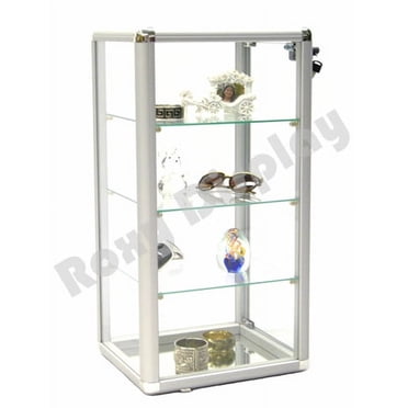 Walmart Glass Countertop Display Case, Locking Tabletop Store Fixture ...