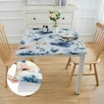 BANET Square ,Watercolor Flowers Table Cloth,Stain Resistance Polyester ...