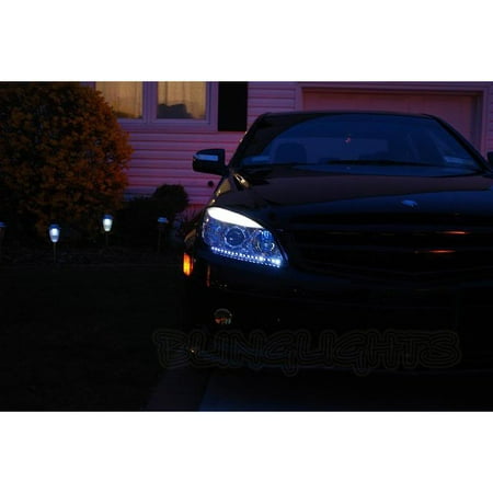 For Mercedes-Benz C-Class LED DRL Strip Lights Day Time Running Lamps ...