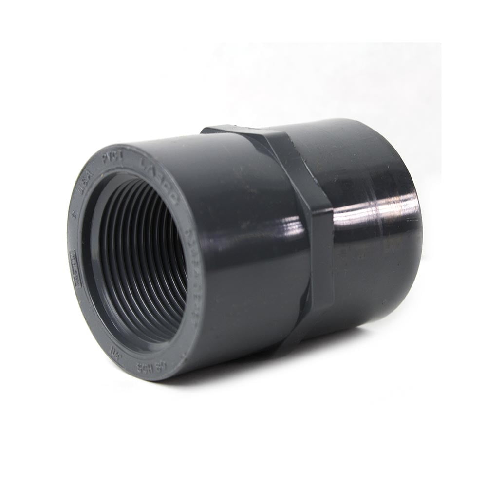 Thrifco Plumbing 8213769 3/4 Inch Threaded X Threaded Pvc Coupling Sch ...