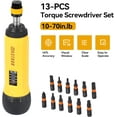 FUGee-Torque Wrench Screwdriver and Bit Set - 1/4-Inch Hex Drive, 10-70 ...
