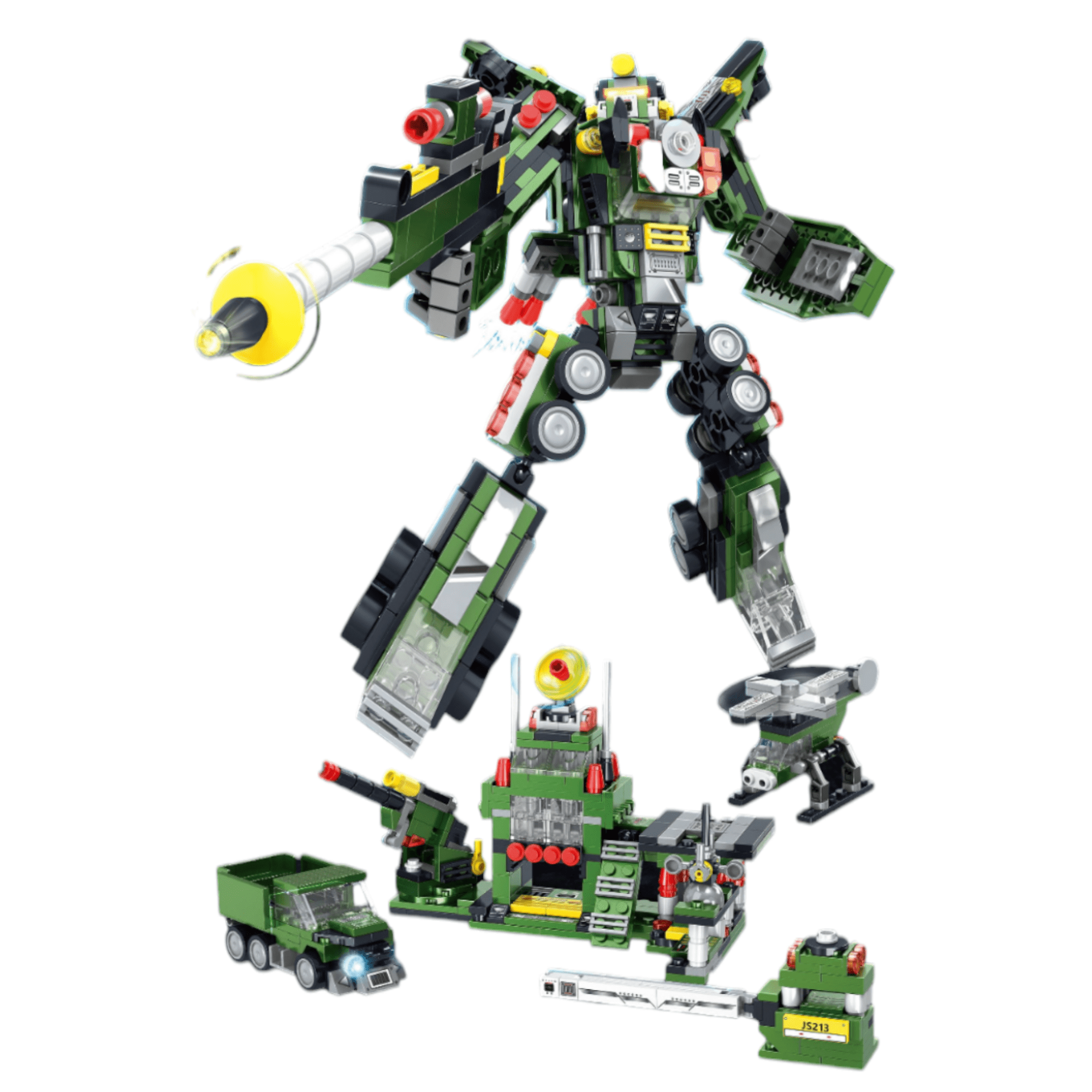 Robot Transformable Segos 8 en 1 Vehículos Tipo Transformer Verde ...