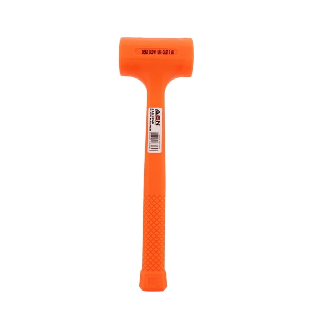 ABN Dead Blow Hammer 2 lb Pound Mallet with Non-Marring Rubber Coating ...