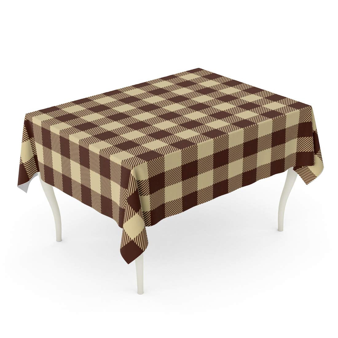 SIDONKU Autumn Buffalo Check Plaid Printing Pattern Brown Checked ...