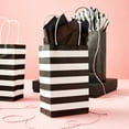 Small Black & White Striped Gift Bags by Celebrate It™, 13ct. - Walmart.com