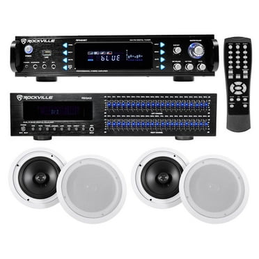 Rockville RPA60BT 1000w Home Theater Bluetooth Receiver+2 x 21 Band ...