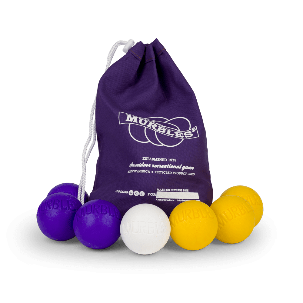 The Murbles Outdoor Game 2 Player Set - Purple, Yellow, White - Walmart.com