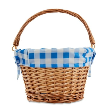 White Easter Basket with Blue Liner - Walmart.com