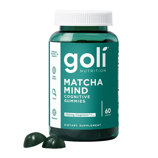 Gomitas Goli Matcha Mind con Cognizin 60 veganas sin gluten | Bodega ...