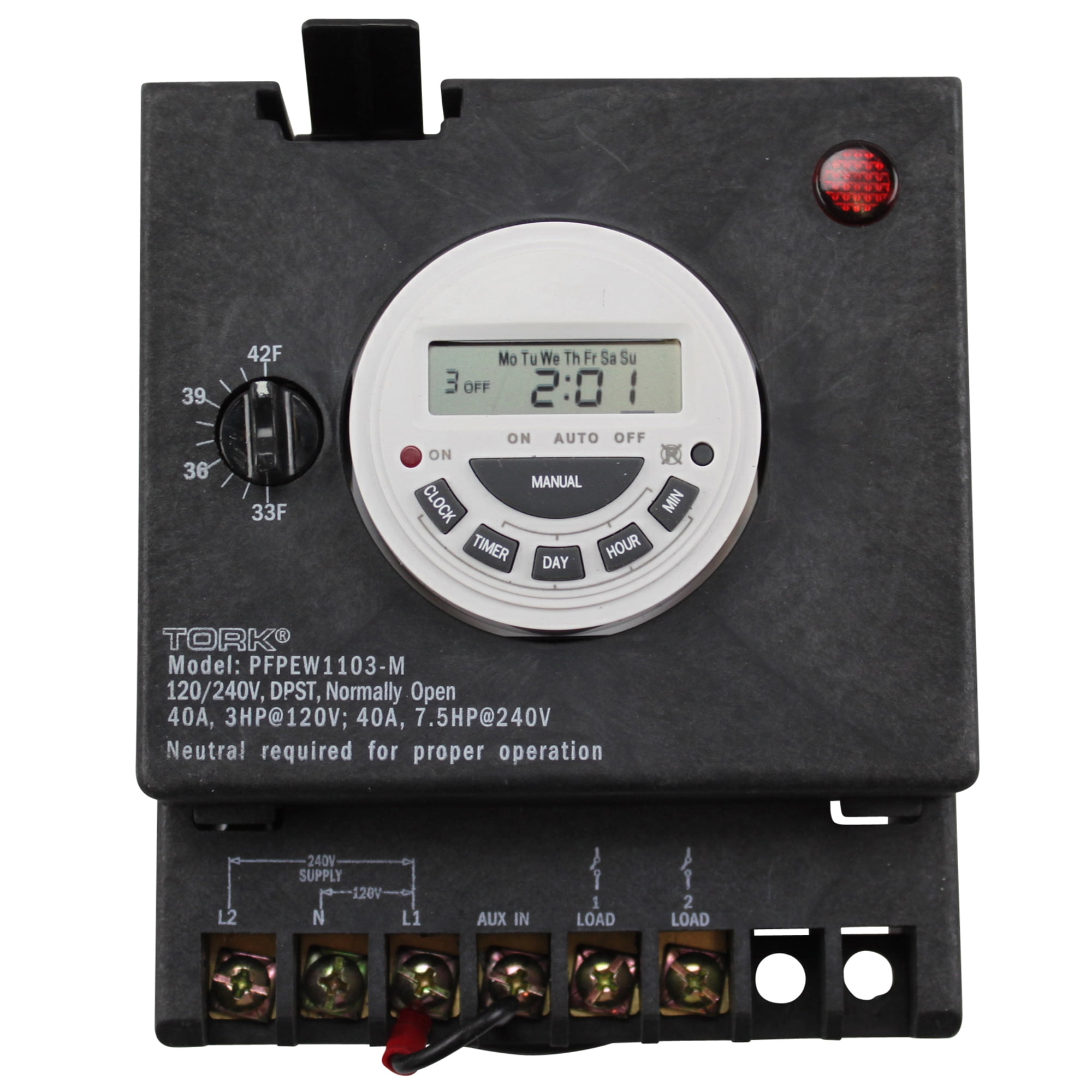 Switches & Outlets TORK NSI 7 DAY DIGITAL TIME SWITCH FREEZE PROTECTION ...