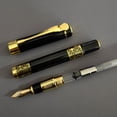 1pc Fountain Pen+50pcs Ink Bag, 0.5mm Sharp Tip, Artistic Calligraphy ...