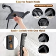 High Pressure Shower Head Combo with Two Spray Setting Fixed Shower ...