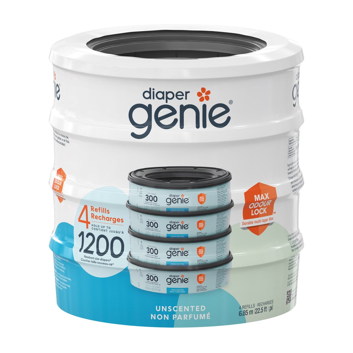 Click here for Diaper Genie Unscented Round Refill  4-Pack prices