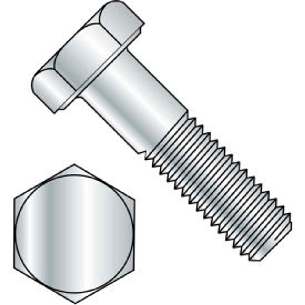 Hex Bolt 1 4 20 X 1 2 Grade A Steel Zinc CR 3 UNC FT
