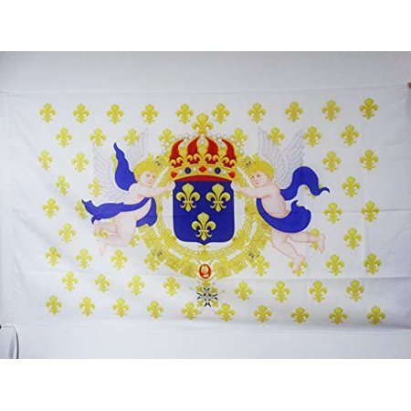 King of France Fleur-de-lis Flag 2' x 3' for a Pole - French Kingdom ...