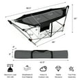 Topbuy Portable Folding Hammock Free Standing Hammock W/ Stand-Folds ...