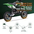 Arshin 50cc 4-Stroke Gas Dirt Bike - 20 MPH Max Speed,Disc Brakes ...