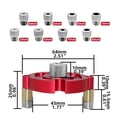 Fast-Splicing Dowel Jig Kit with 3–10mm Metal Bushings, Self-Centering ...