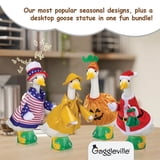 Gaggleville 7" Desktop Goose Figurine with All Seasons Outfit Bundle ...