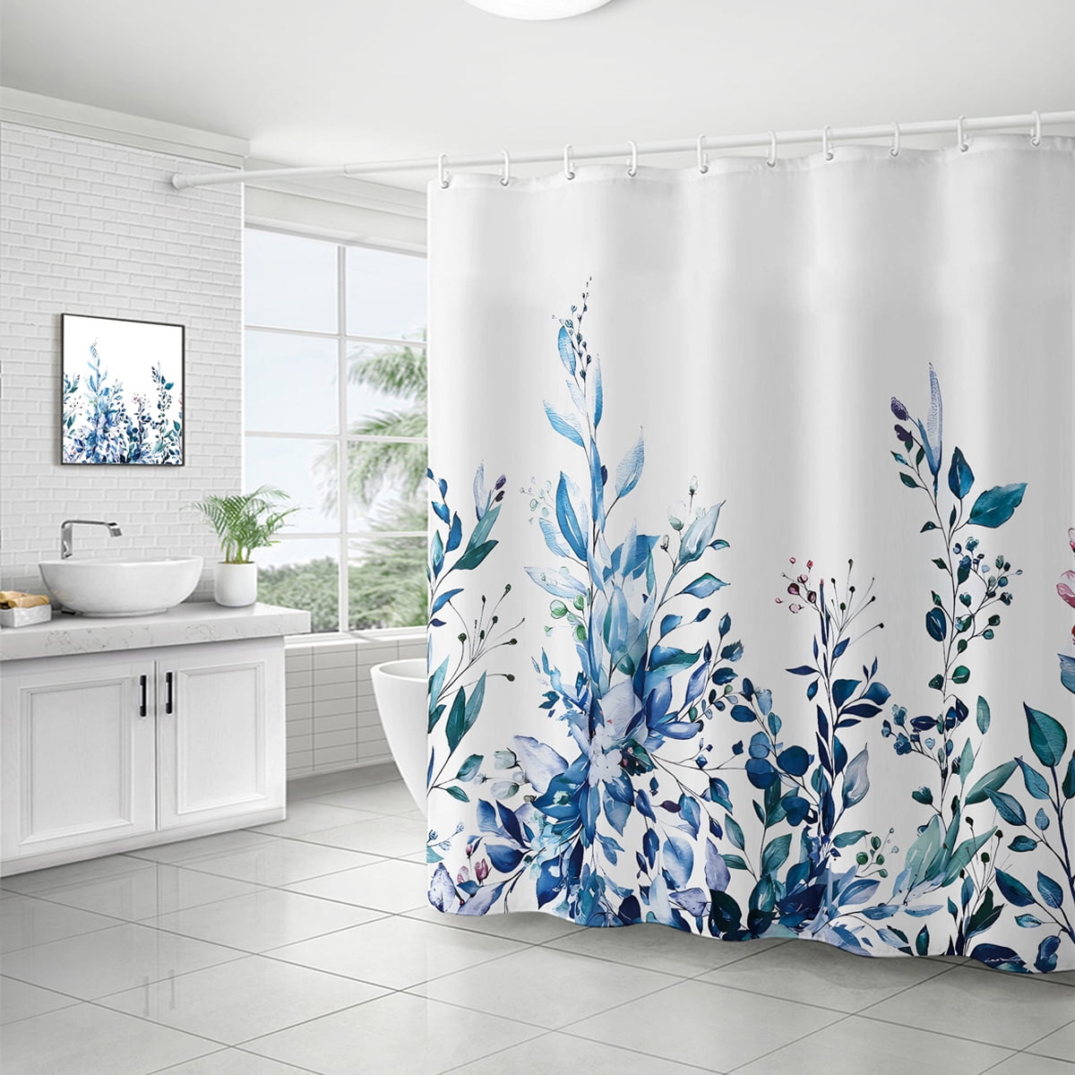 Click here for Rongmo Shower Curtains For Bathroom watercolor Pla... prices