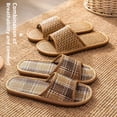Agiufgs 4445 Pack Women's Linen Slippers Flax Upper and Insole ...