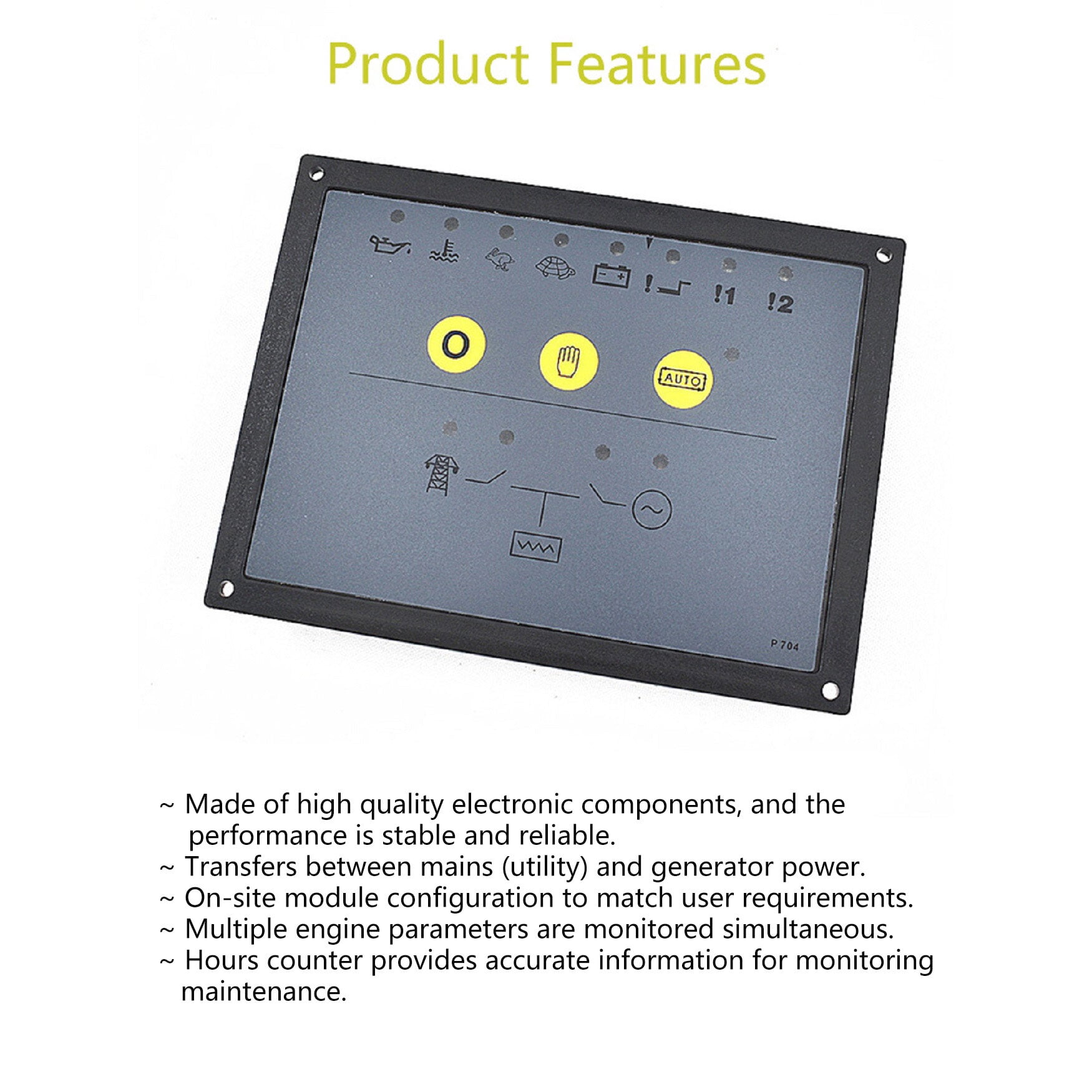 DSE704 Electronics Control Panel Fit for Deep Sea Generator Controller ...