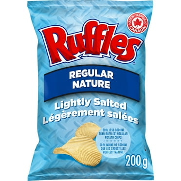 Ruffles Double Crunch Jalapeño Cheddar Flavoured Potato Chips, 180g ...