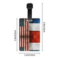 United-States-Russian Flag Luggage Tag Name Id Card Suitcase Labels ...