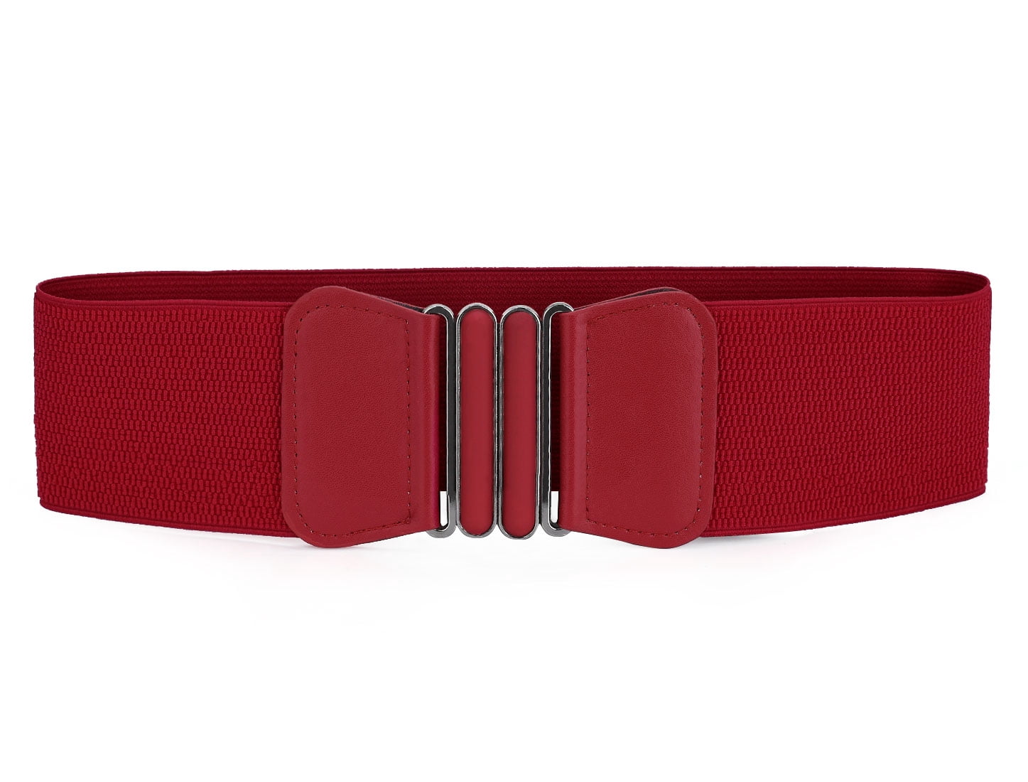 Allegra K Women's Bowknot Shaped Interlocking Buckle Elastic Belt ...