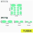 2 sheets of glow-in-the-dark eyes party decoration stickers fluorescent ...