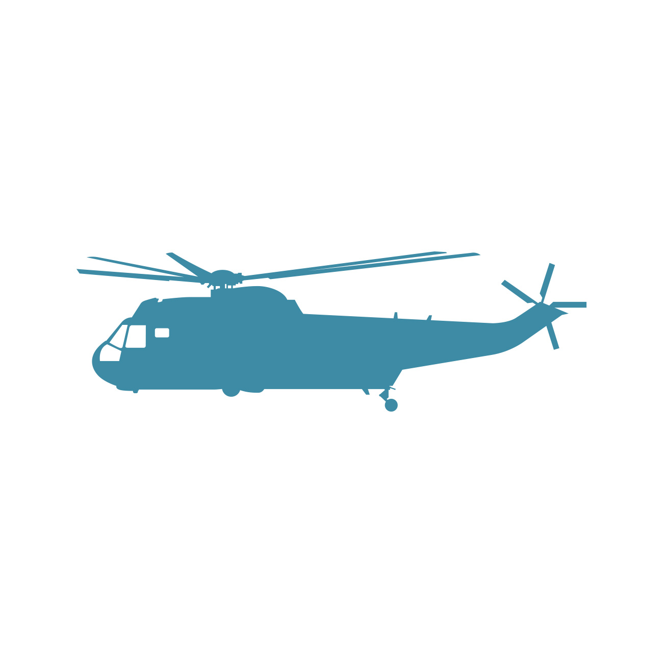 SH-3 H-3 Sea King Helicopter Sticker Decal Die Cut - Self Adhesive ...