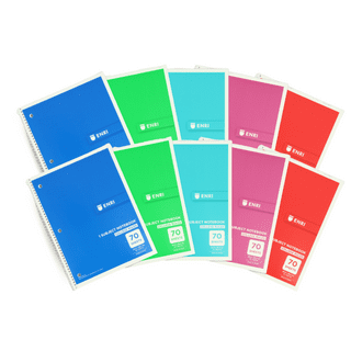 TRU RED 1-Subject Notebook 8.5" x 11" College Ruled 70 Sheets Black ...