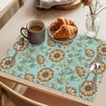 Vintage Floral Cotton Linen Placemats Set of 2, Elegant Pastel ...