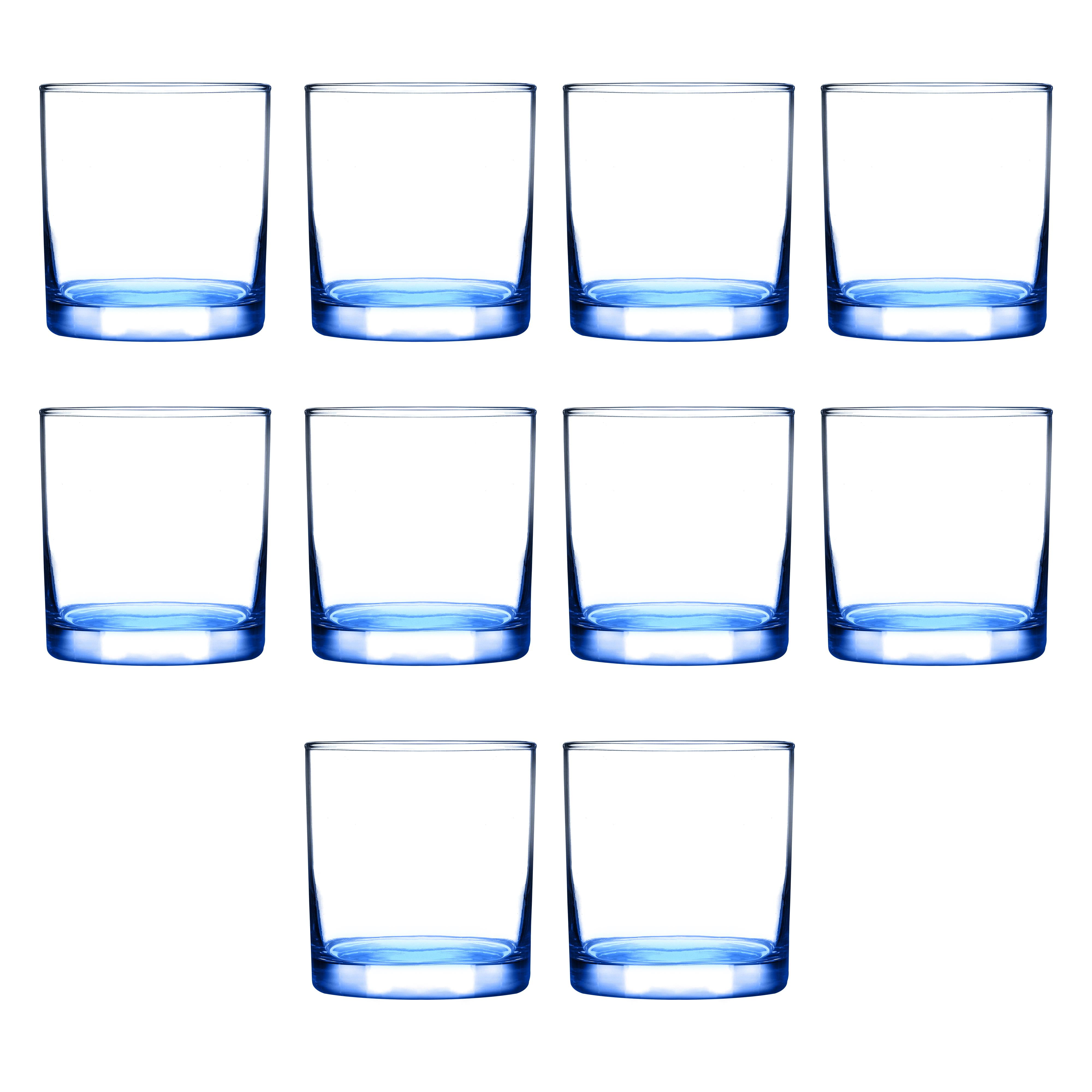11 oz. ARC Aristocrat Rocks Glasses- 10 Pack- Blue - Walmart.com