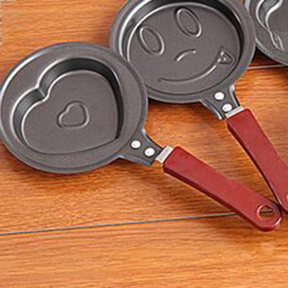 Heart Nonstick Pancake Pan Heart Mini Carbon Steel Skillet Gift for ...
