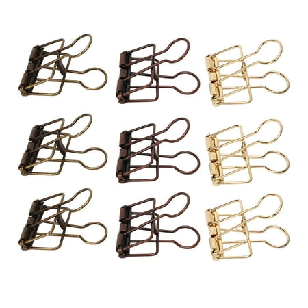 Office Binder Clips, Metal Strong Clamping Force Binder Clips Unique ...