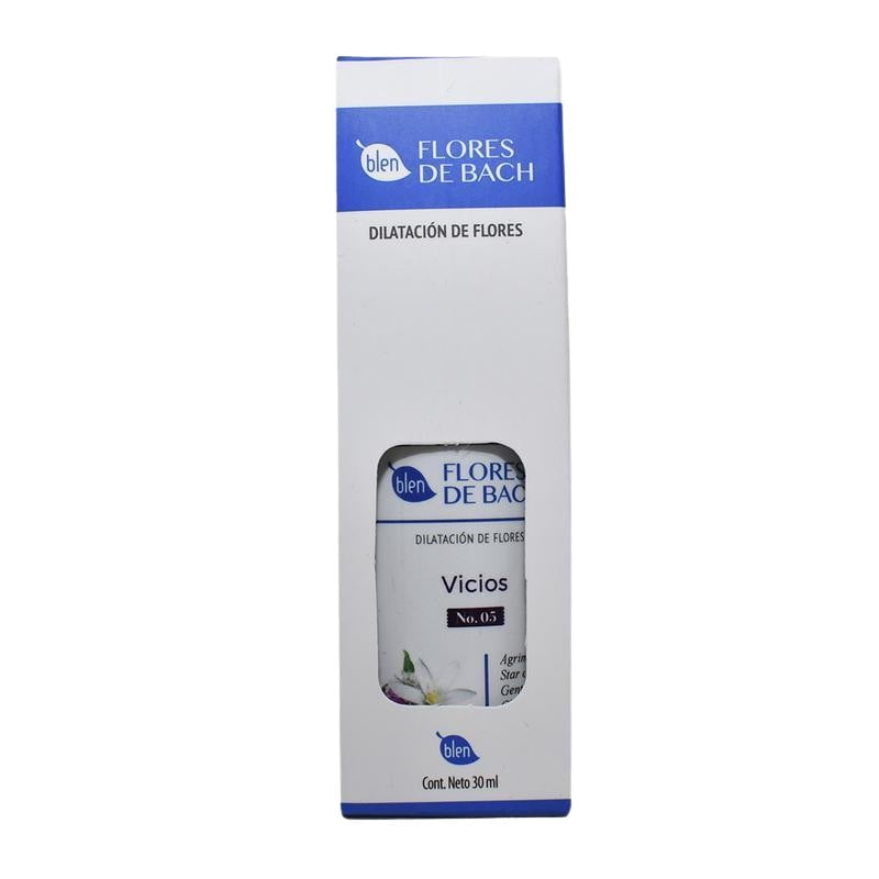 Frasco con gotas de Flores De Bach para Vicios 30Ml Blen Blen ...