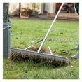 Aluminum Landscape Rake - 36 Inch Wide Garden Rake with 68 Inch Long ...
